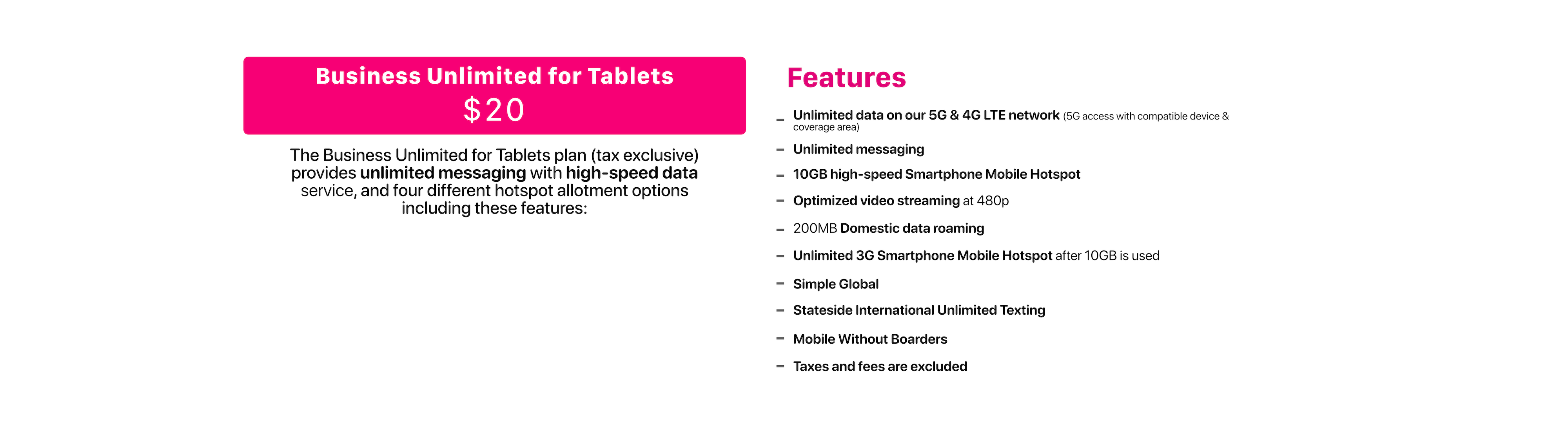 Business Unlimited Plan Details – NCASEF 7-Eleven Coalition